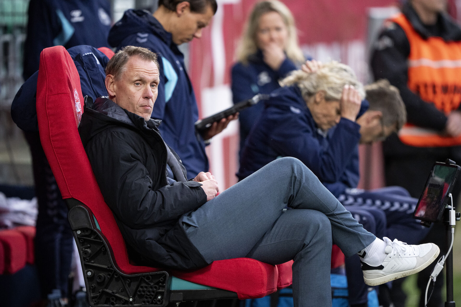 Andrée Jeglertz glæder sig både over seks point og Danmarks spil